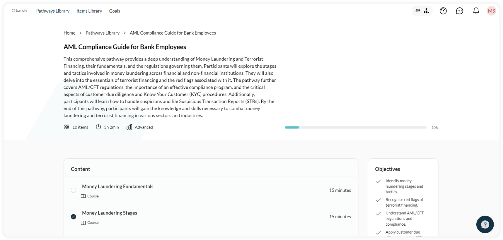 How to Navigate Lumofy's Pathways Library